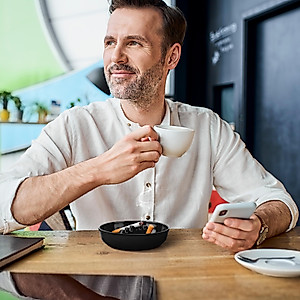 Monoture Ash Tray Outdoor Ashtray for Patio、Home、Office Use,Cool Plastic Ashtrays for Cigarettes, Home Ashtrays With 5 Cigarette Ports,ashtray for outside-4 Pack Black