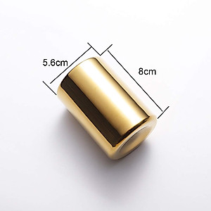 1 Piece Stainless Steel Fruit Fork Holder Cocktail Fork Holder Jar Stainless Steel Kitchen Utensil Holder Food Pick Forks Holder Coffee Spoon Holder Cup, Golden-Tone