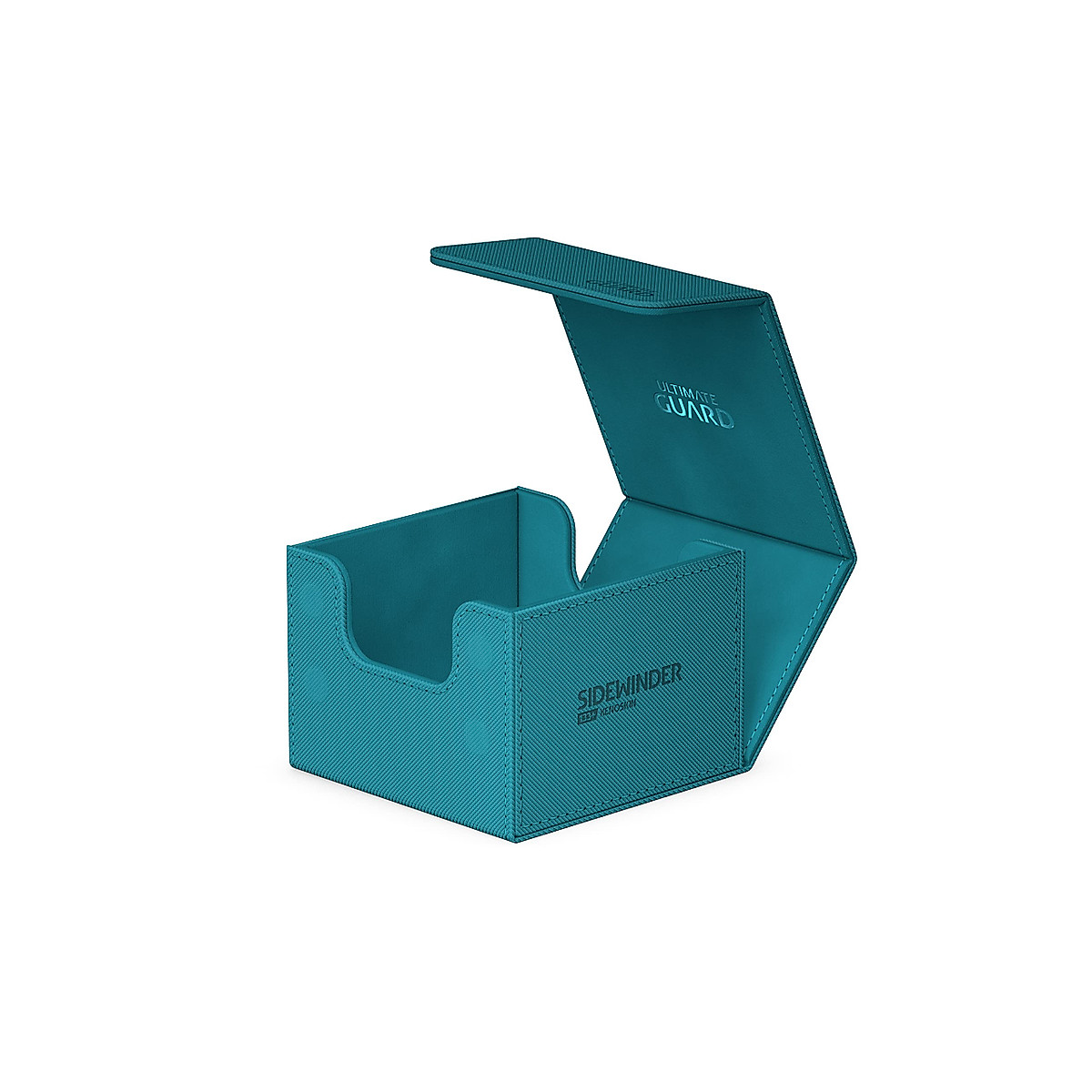 Ultimate Guard Sidewinder 133+, Deck Box for 133 Double-Sleeved TCG Cards, Petrol, Magnetic Closure & Microfiber Inner Lining for Secure Storage