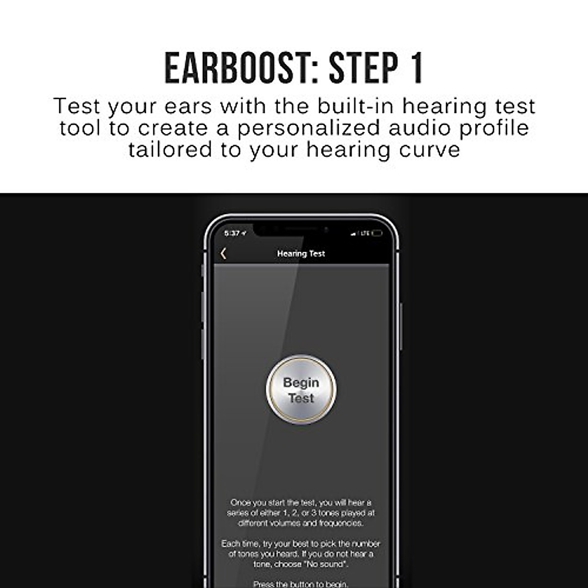 MEE audio EarBoost EB1 Bluetooth Wireless Adaptive Audio Enhancement Earphones