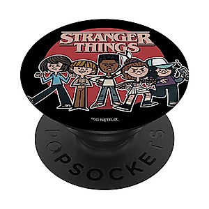 Stranger Things Group Shot Cartoons PopSockets Standard PopGrip