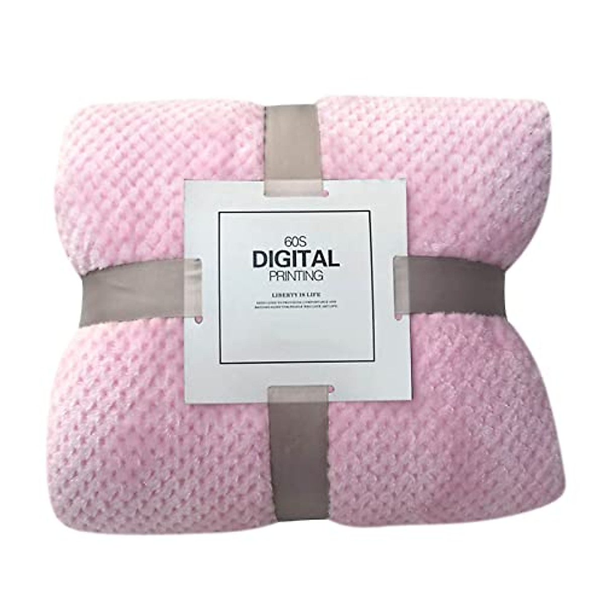 Throw Blanket, Sofa Couch Flannel Blankets - Soft Warm Plaid Fleece Bed Blanket Large Mesh Flannel Blankets Thick Breathable Throw Blanket for Couch