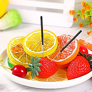 Portable Titanium Toothpicks Pocket Set Reusable Metal Stainless Steel Toothpicks with Holder for Outdoor Picnic and Camping (Black,2 Sets)