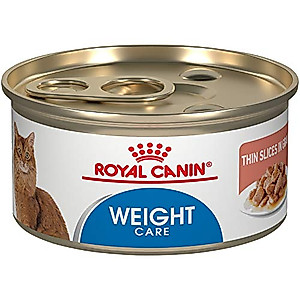 Royal Canin Feline Weight Care Thin Slices in Gravy Canned Adult Wet Cat Food, 3 oz cans 24-count