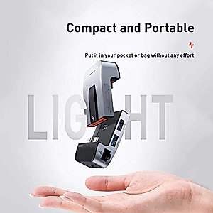 SHYPT USB C HUB to HDMI-Compatible USB 3.0 USB HUB USB Splitter Combined RJ45 Holder 9 in 1 Type C HUB