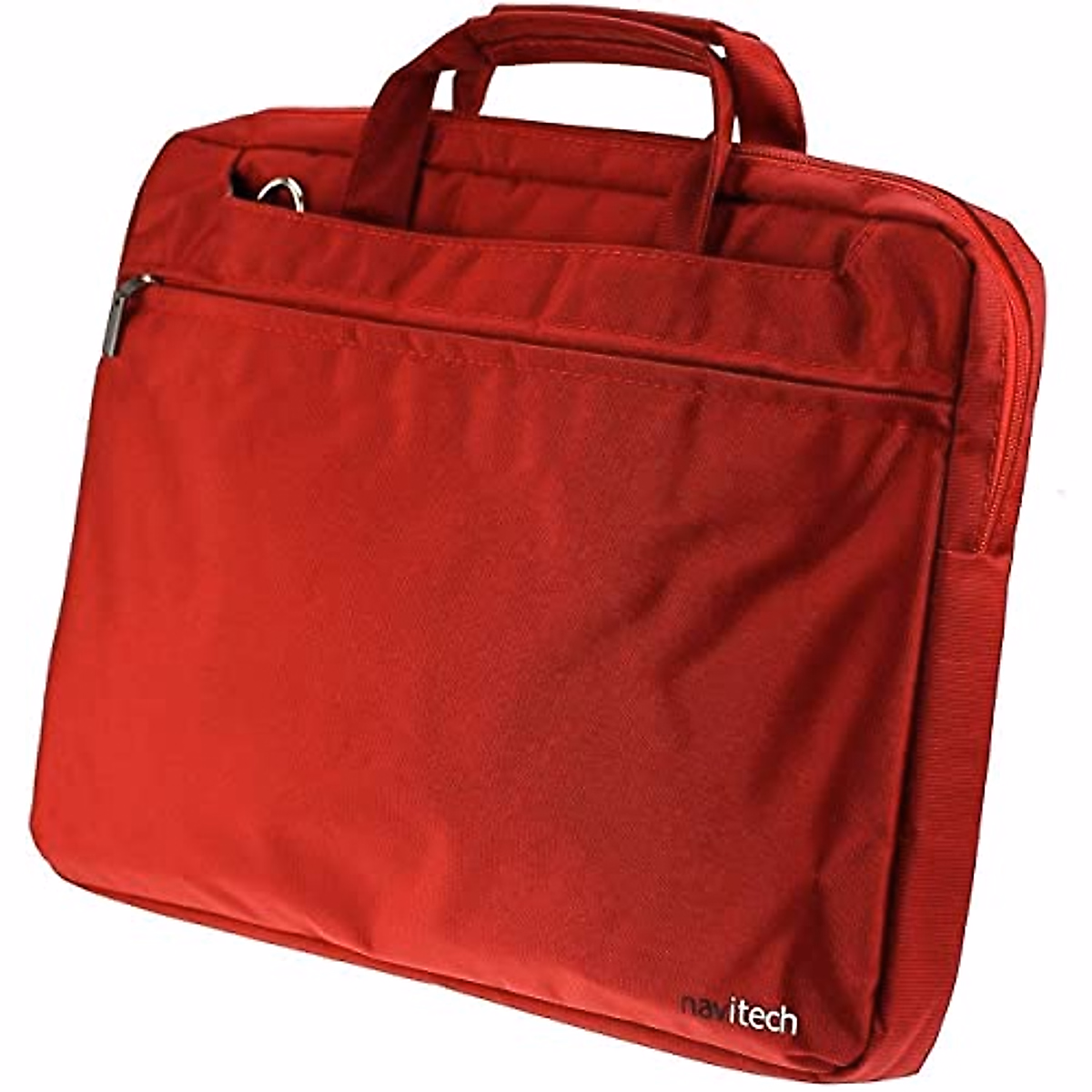 Navitech Red Sleek Water Resistant Travel Bag - Compatible with SUNPIN 9.5" Portable DVD Player