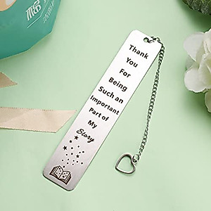 Thank You Appreciation Gift for Boss Women Men Bookmark with Small Chain for Leader Coworker Colleague Employee Christmas Day Birthday Valentines Boss Day Gift for Friend Book Lover Teacher