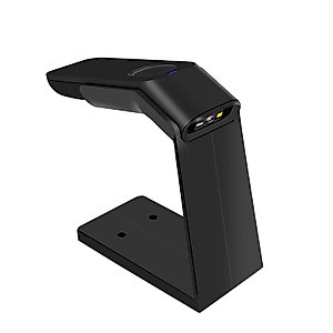 Wireless barcode scanner with stand, Compatible with Bluetooth,2.4GHz Wireless & Wired Connection all in one for Computer POS Warehouse Inventory Library