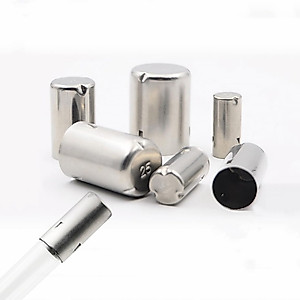 Stainless Steel Test Tube Lid, Pack of 10,Suitable for Test Tubes Diameter 13/15/18/21/25/30mm, Stainless Covers Test Tube Cap Lab Supplies (13#,for 13mm Test Tube)