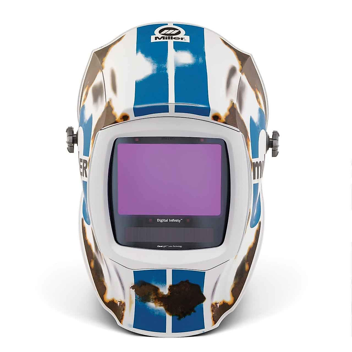 Miller Digital Infinity Welding Helmet (Relic) - Auto Darkening Welding Helmets for Men & Women - Digital Welding Hood with 13.4 Sq.in. Viewing Screen, 4 Arc Sensors & 4 Operating Modes (21.4 oz.)