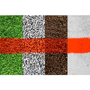 Rust-Oleum 2554 Professional Inverted Marking Spray Paint, Fluorescent Orange, 15-Ounce