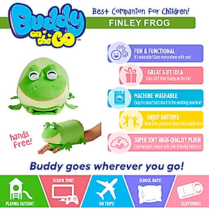 Buddy on The Go - from The Makers of Pillow Pets - Finley Frog - Stuffed Animal Plush
