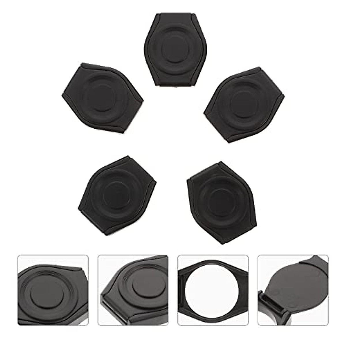 UKCOCO USB Camera Computers Laptops 5pcs Laptop Universal Practical Webcam Caps Covers Peep Blocker Plastic Privacy Tablet Anti Anti-peep Home Black for Camera Cover USB Camera