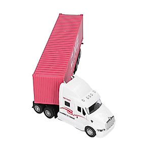 Container Truck Model, Container Truck Model 1:48 Vivid Exquisite Beautiful Decorative Toy Ornament for Above 3 Years Old()