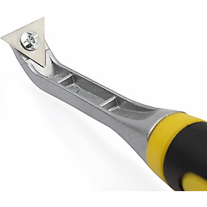 Spealloy Carbide Paint Multi-Purpose Scraper with Triangular Shaped Scraper,Hand-hold Scrapers, for Removing Paint Glue Varnish Rust,Contains only handle and triangular blade.