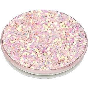 PopSockets Phone Grip with Expanding Kickstand, Glitter PopGrip - Rose