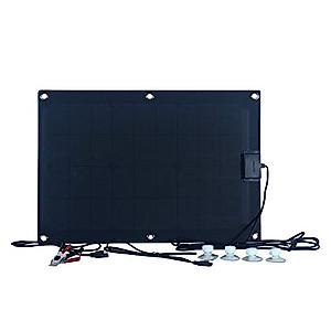 Nature Power 56702 25-watt Semi-Flex Monocrystalline Solar Panel for 12-volt Charging