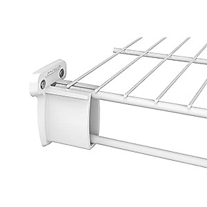 ClosetMaid 21932 Pre-Loaded 2-Inch Side Wall Brackets with Anchors for Wire Shelving, 500-Pack, White, 500 Count