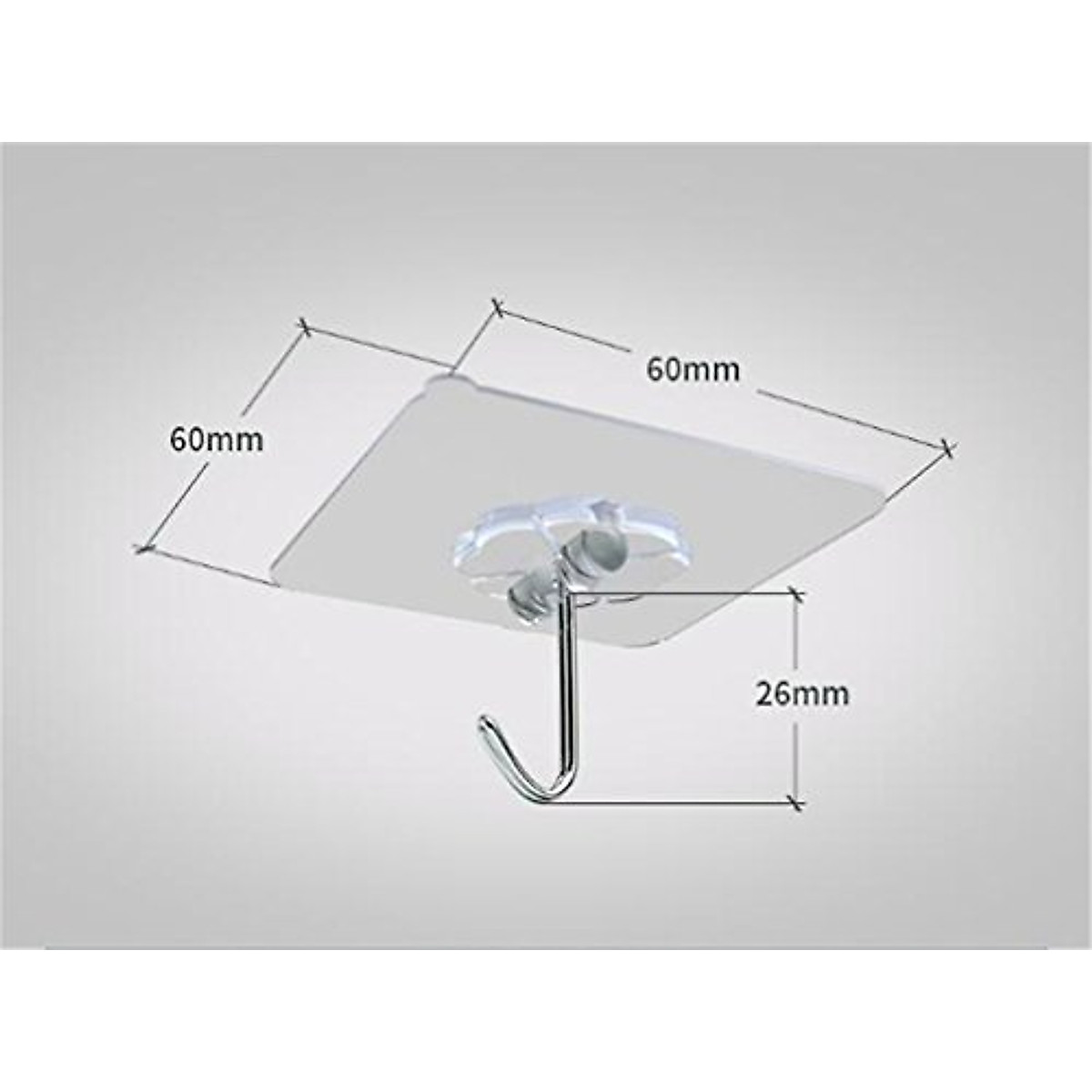 KK5 Adhesive Wall Hooks Hangers Heavy Duty 13 Pounds Sticky Hooks for Hanging for Kitchen Livingroom Bedroom Student Dormitory Stainless Steel Ceiling Hanger