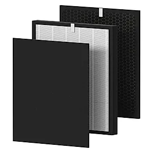 Ontheone OV200 True HEPA Filter Replacement Compatible with Oransi OV200 Air Cleaner Purifier, Compare to Part # RF200, 3-Stage Filtration System, 1 Set