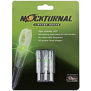 Nockturnal-X Lighted Nock for Arrows with .204 Inside Diameter Including Victory, Easton and G-Uni Brands, Green