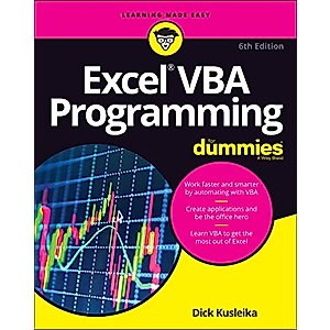 Excel VBA Programming For Dummies (For Dummies (Computer/Tech))