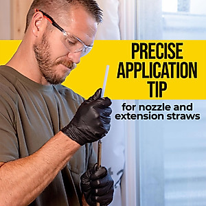 AWF PRO Foam Gun - AWF 1850, PTFE Non Stick Coated 40in Gun. Ideal for Contractors & DIY. High Precision, Greater Yield Foam Spray Insulation Gun, One Hand Adjustment, Long Nozzle. Swivel Tip