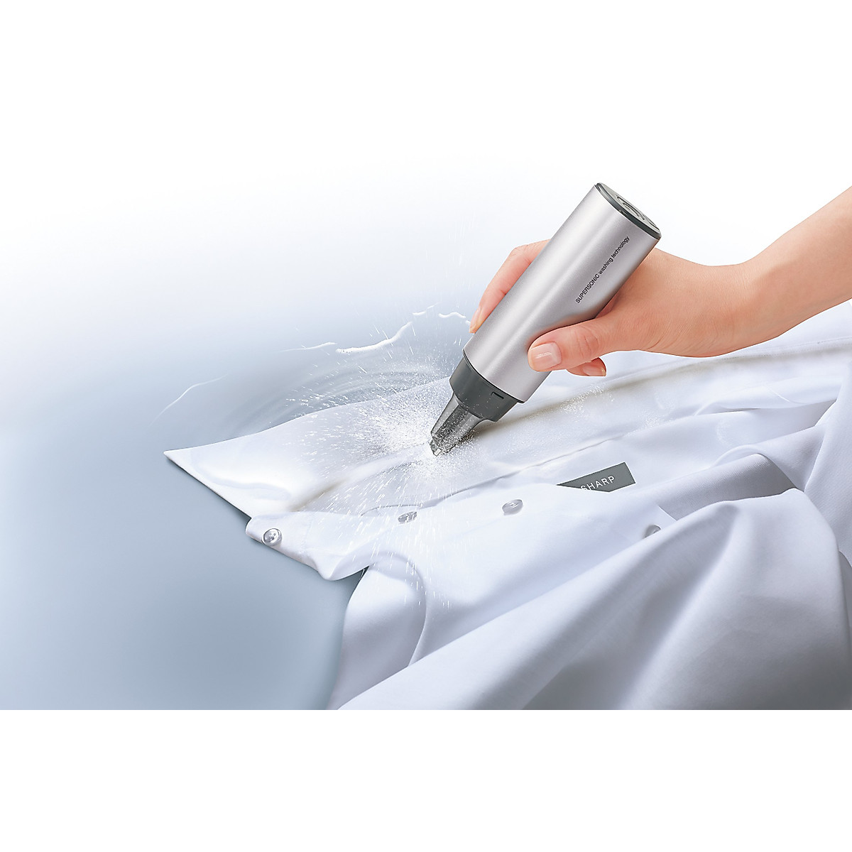 SHARP Handy washing machine Ultrasonic washer UW-A1-S (Silver)(Japan Import-No Warranty)