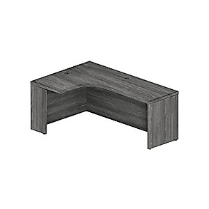 Mayline AEC72LLGS Aberdeen 72"W Left Extended Corner Table, Gray Steel Tf
