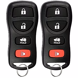 KeylessOption Keyless Entry Remote Control Car Key Fob for Nissan Infiniti KBRASTU15 (Pack of 2)