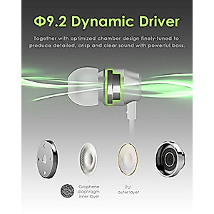 PALOVUE Lightning Headphones Earphones Earbuds in-Ear Magnetic MFi Certified with Microphone Compatible iPhone 14 13 12 11 Pro Max iPhone X XS Max XR iPhone 7 8 Plus iPad Metallic Silver