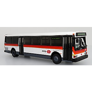 Grumman 870 Transit Bus-RTD-Los Angeles California Iconic Replicas 1/87 Scale New in The Box 5" Long