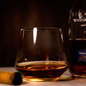 LEMONSODA High-End Double Rocks Glasses (Set of 4) – Lead-Free Crystal – Perfect for Scotch, Bourbon, Old-Fashioned – 400mL Capacity – Gift Box Included.