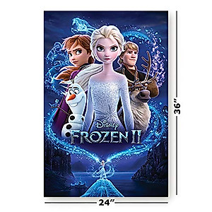 POSTER STOP ONLINE Frozen 1 & 2-2 Piece Movie Poster Set (Regular Styles) (Size: 24" x 36" each)