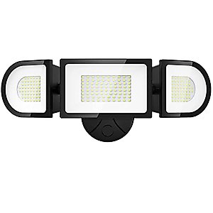 Onforu 100W Flood Lights Outdoor, 9000LM Super Bright LED Flood Light Outdoor Switch Controlled, IP65 Waterproof LED Exterior Floodlight with 3 Adjustable Head, 6500K White Outdoor Security Light