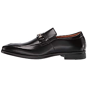 Stacy Adams Men's Pierce Moe-Toe Slip-on Penny Loafer, Black, 9 M US