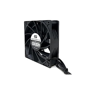 Bgears b-Blaster 140x38 (PWM Version) Extreme Cooling Gaming PC & Mining Machine Fan, Hi-Speed 5200RPM w/Airflow of 308 CFM, 2 Ball Bearing Designed for Extended Life & high Performance, 4 Wire Black