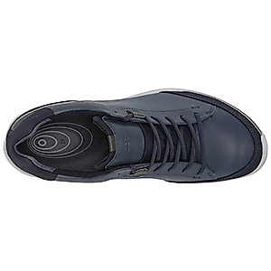 ECCO Men's Biom Hybrid Hydromax Water-Resistant Golf Shoe, Ombre/Buffed Silver/Night Sky, 9-9.5