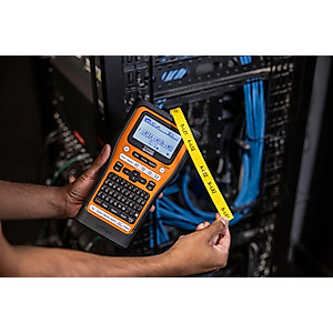 Brother P-Touch-E550W Hand-Held Labeler (UX0987),Black/orange