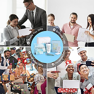 Employee Appreciation Gifts, Appreciation Gifts for Coworkers, 8 Pcs Christmas Gift for Employees Coworkers Teacher Staff Principal Nurse, Cool Thank You Gifts Baskets w/ Tumbler Notebook (Blue)