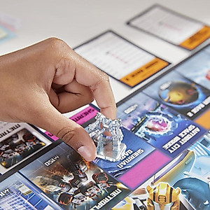 Monopoly: Transformers Edition Board Game for 2-6 Players Kids Ages 8 and Up, Includes Autobot and Decepticon Tokens