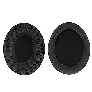 Geekria Comfort Mesh Fabric Replacement Ear Pads for Turtle Beach Ear Force XP500, XP400, XP300, XO Four, XO Three, XO ONE Gaming Headphones Ear Cushions, Ear Cups Cover Repair Parts (Black)