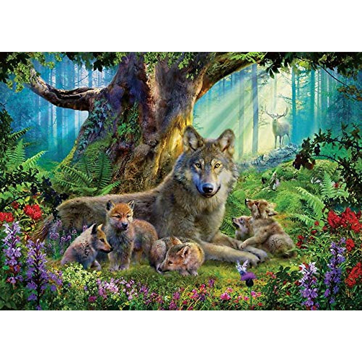 Ravensburger Great Outdoors Puzzle Series: Wolves in The Forest - 300 Piece Unique Jigsaw Puzzle for All Ages | Premium Quality | Anti-Glare Surface | FSC-Certified Materials