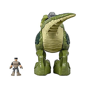 Fisher-Price Imaginext Jurassic World Mega Mouth T.Rrex, chomping toy dinosaur for preschool kids ages 3-8 years
