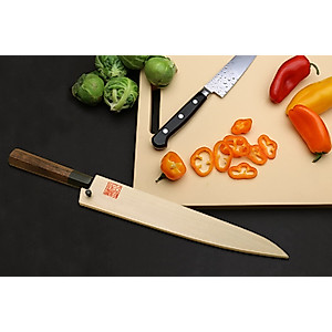 Yoshihiro Natural Magnolia Wood Saya Cover Blade Protector for Sujihiki Slicer (270mm)