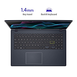 ASUS L410 MA-DB04 Ultra Thin Laptop, 14” FHD Display, Intel Celeron N4020 Processor, 4GB RAM, 128GB Storage, NumberPad, Windows 10 Home in S Mode, Star Black (Renewed)