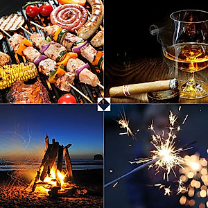 Dual Jet Torch Lighter,1300℃ Kitchen Torch Refillable Butane Adjustable Flame Visible Gas Window Cooking Torch for Cigar Cigarette,DIY,BBQ,Welding,Pink