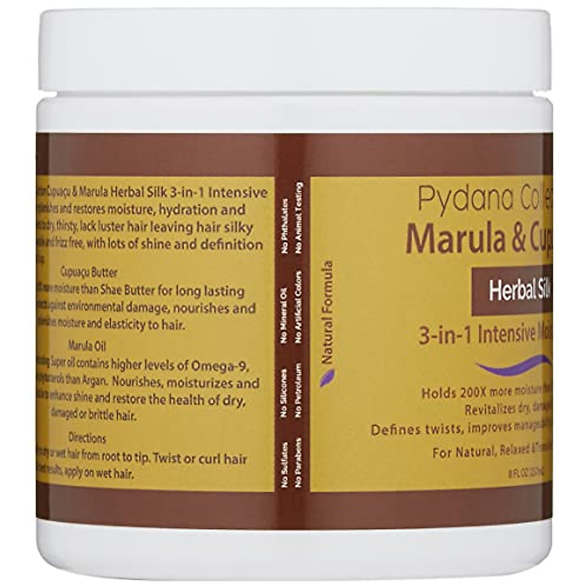 Pydana Collection Moisture LOC Kit | Intensive Moisturizer | Curl Definer | Scalp Treatment For Normal To Light Thinning | Natural Hair Products For Women With Vitamin E | 3 Piece Kit