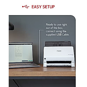 Canon imageFORMULA R30 Office Document Scanner, Auto Document Feeder and Duplex Scanning, Plug-and-Scan Capability, No Software Installation Required