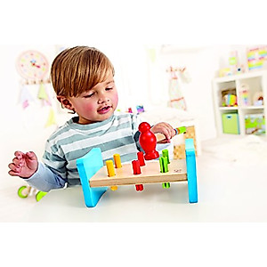 Hape First Pound & Tap Wooden Toy with Hammer| Early Learning Toy for Toddlers